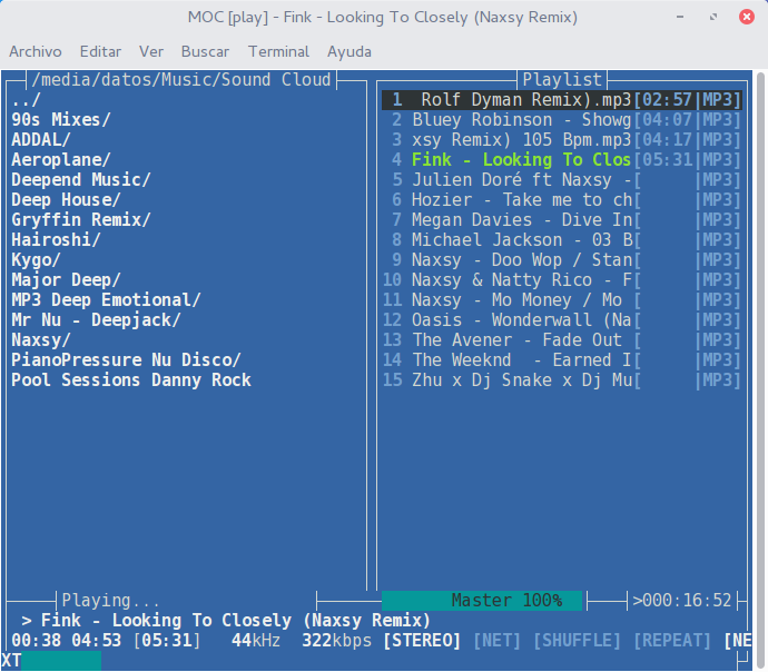 MOC Keys: Controla a Moc desde el panel de Gnome y se la frikienvidia ...