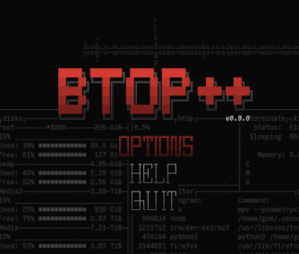 (BTOP++) La evolución en C++ de este monitor de recursos antes Bashtop ...